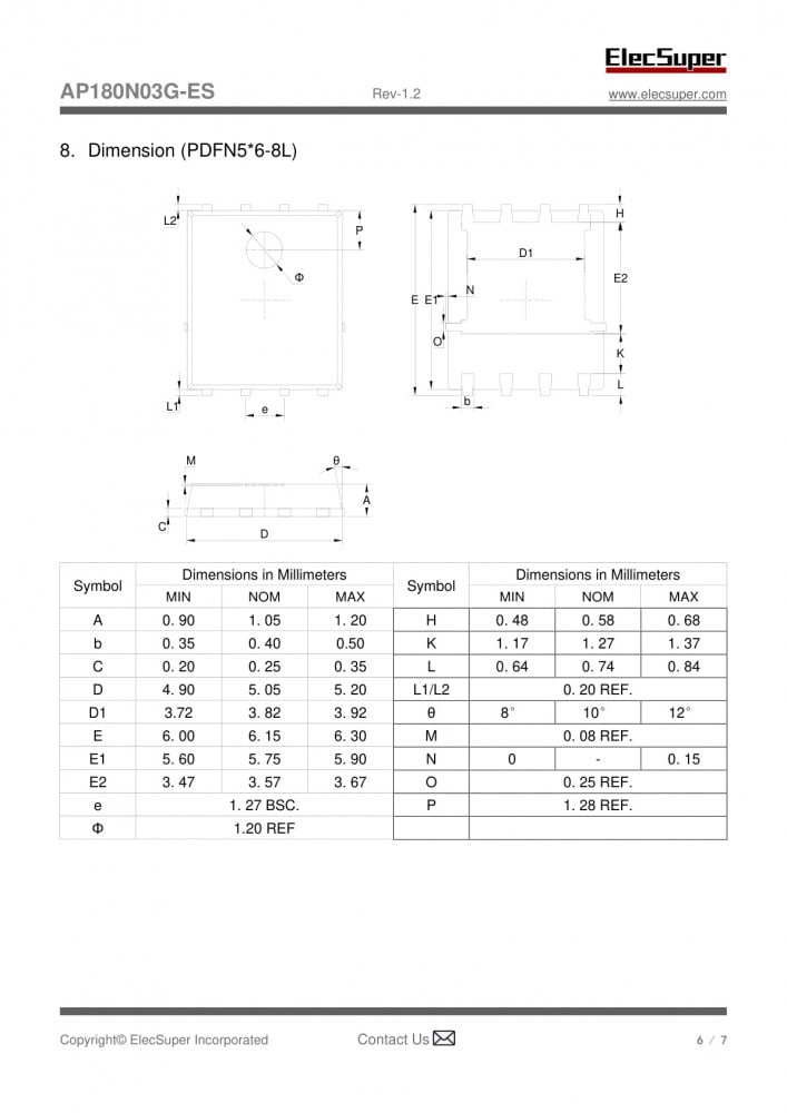 AP180N03G-ES datasheet page 6