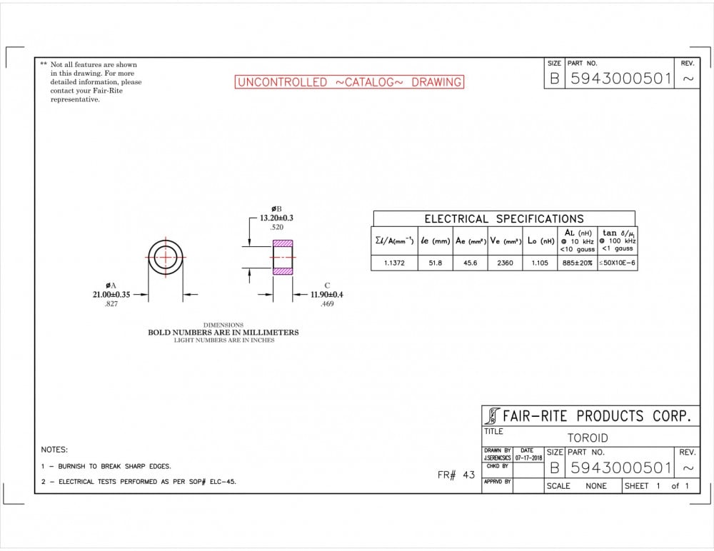 5943000501 technical document preview