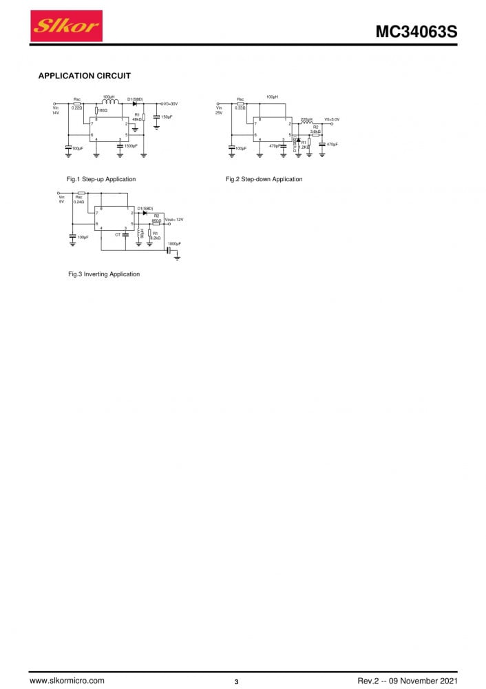 MC34063S datasheet page 3