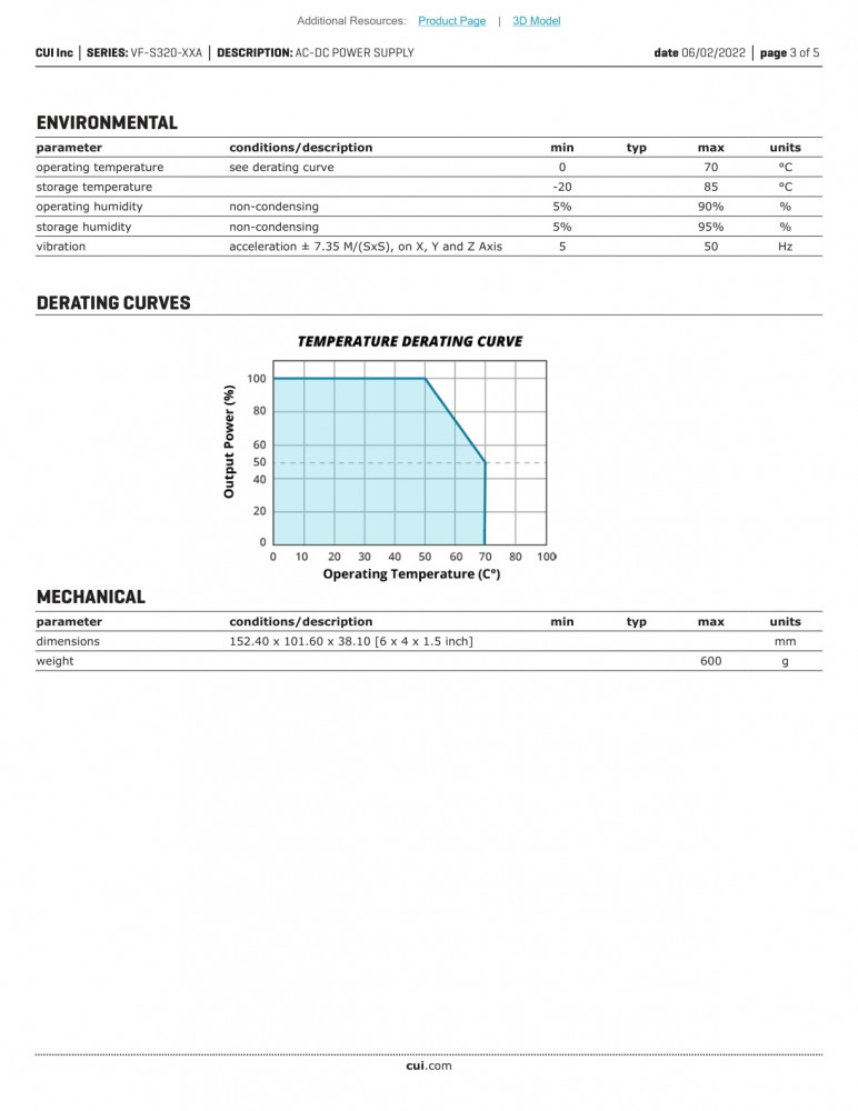 VF-S320-12A datasheet page 3