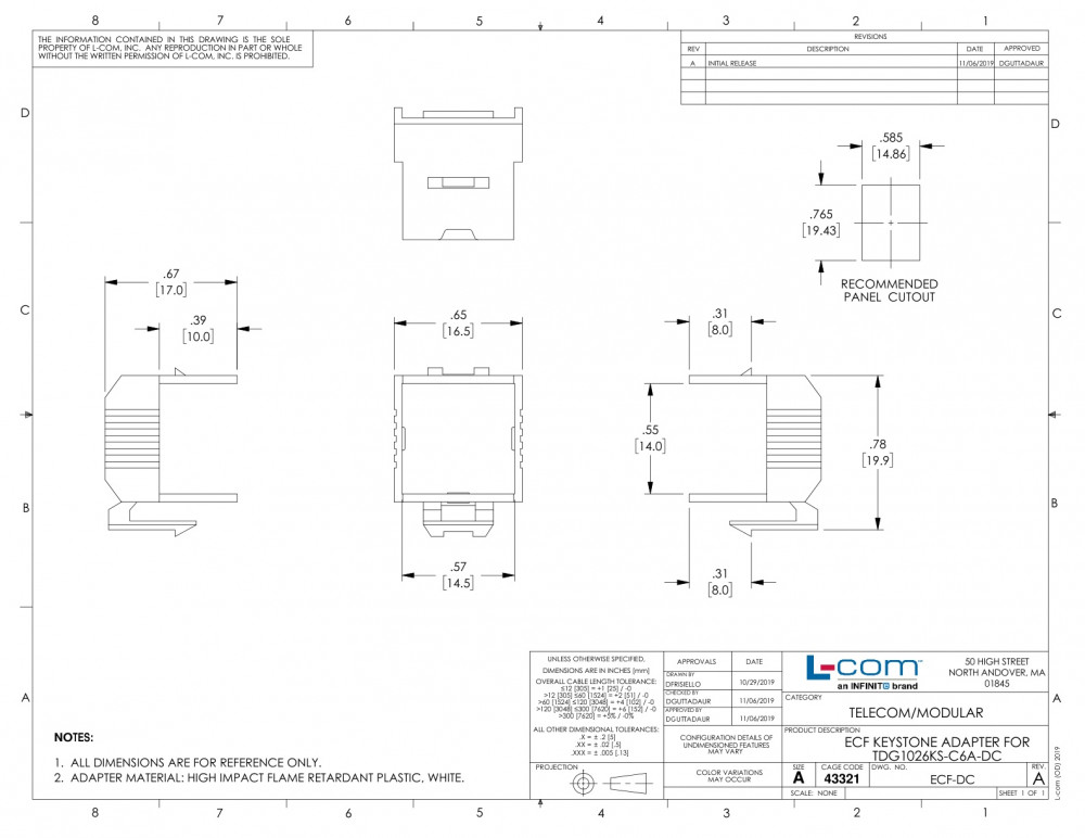 L-com ECF-DC technical document preview