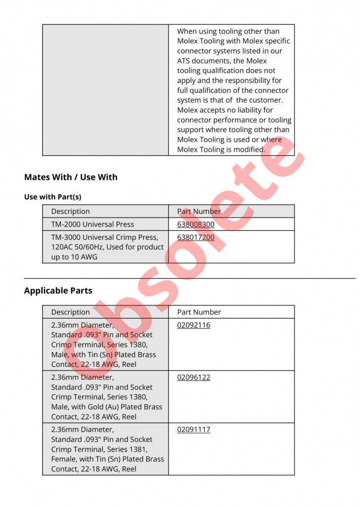 Molex 638032000 document page 3