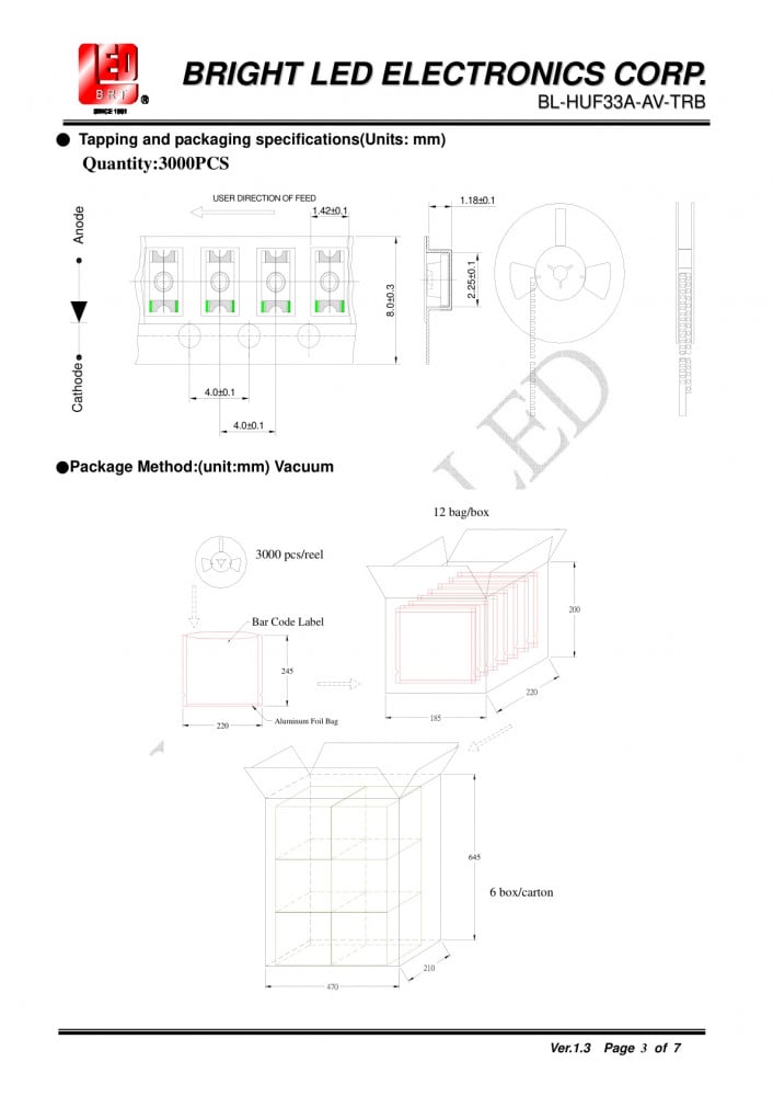 BL-HUF33A-AV-TRB datasheet page 4