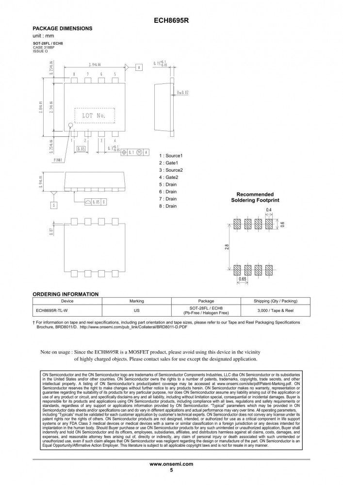 ECH8695R datasheet page 6