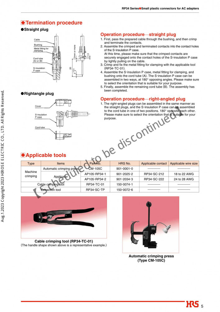 RP34 datasheet page 5