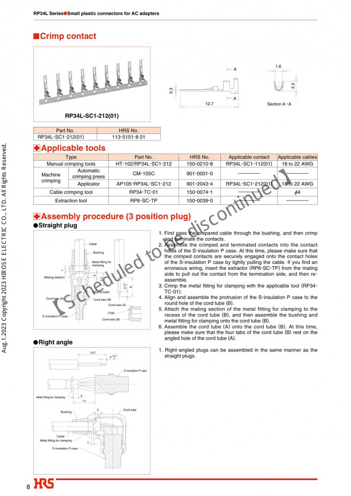 RP34 datasheet page 8