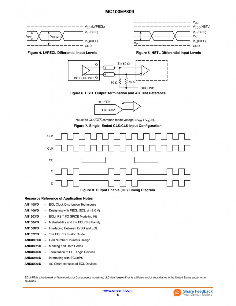 MC100EP809 datasheet preview, page 6