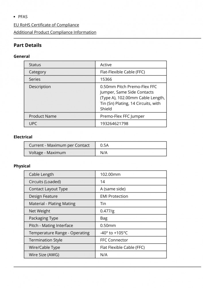 Technical document page 2 for product 153660145