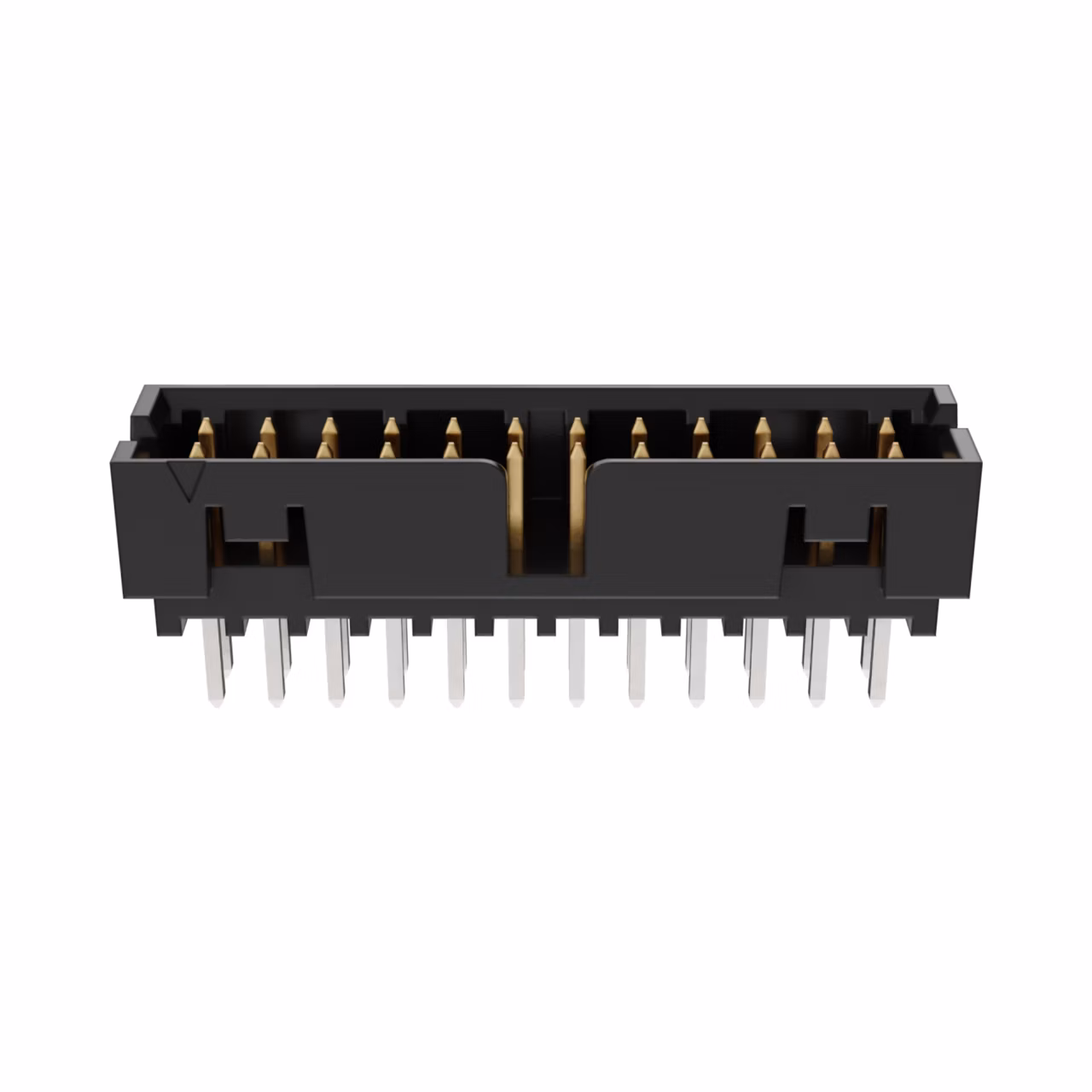 2.00mm Pitch, Milli-Grid PCB Header, Dual Row, Vertical, Through Hole, Shrouded, 24 Circuits, 0.38µm Gold (Au) Plating, 3.50mm Tail Length, Dual Side Slots, Dual Friction Locks, Center Polarization, Tube for sale