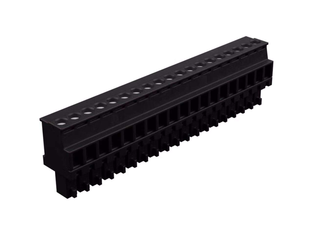 3.81mm Pitch Eurostyle Vertical Plug, with Reverse Imprinting, Front Wire Entry, Black, 19 Circuits for sale