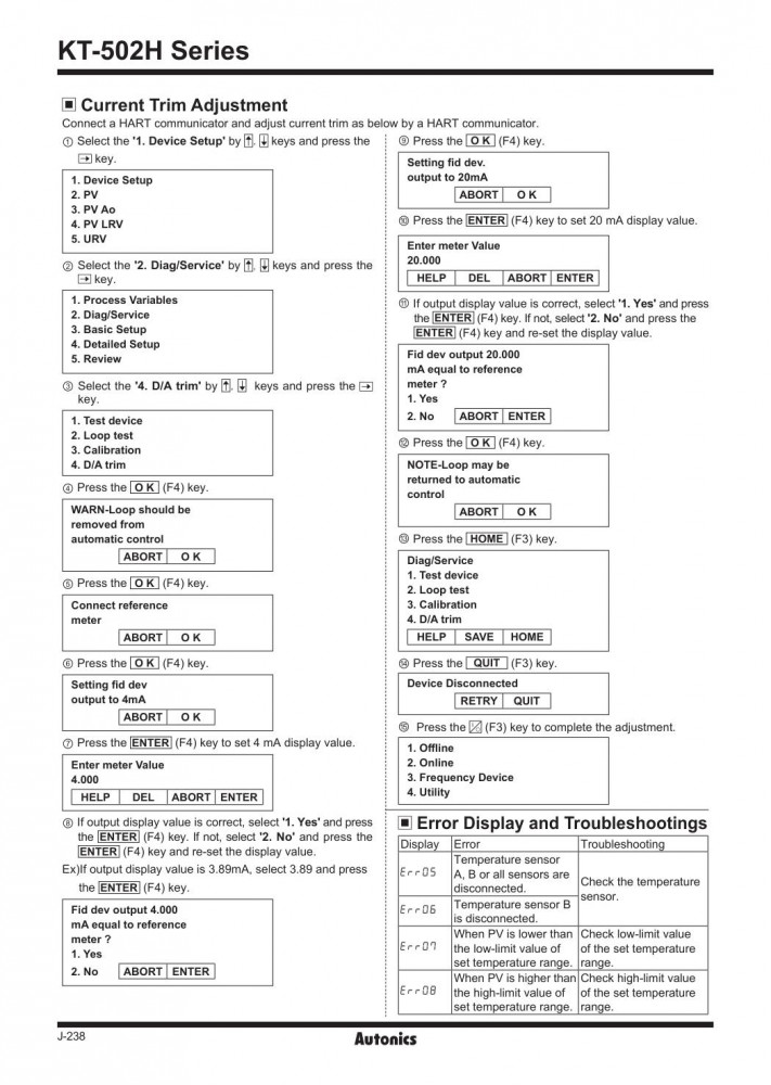KT-502H technical document page 3
