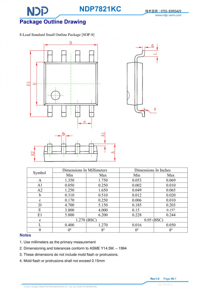 NDP7821KC datasheet page 6