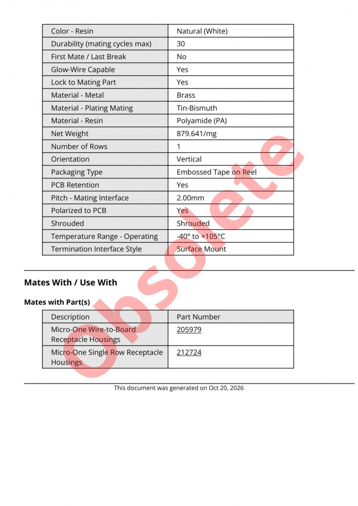 MOLEX 2170630044 technical document page 3