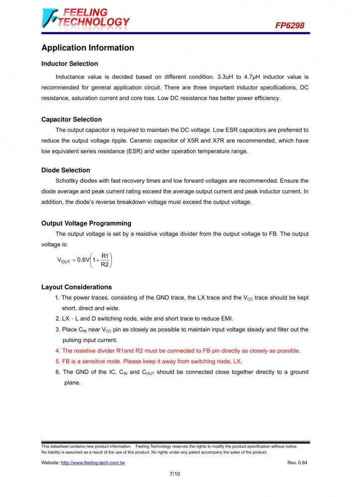 FP6298XR-G1 datasheet page 7