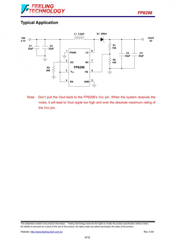 FP6298XR-G1 datasheet page 9