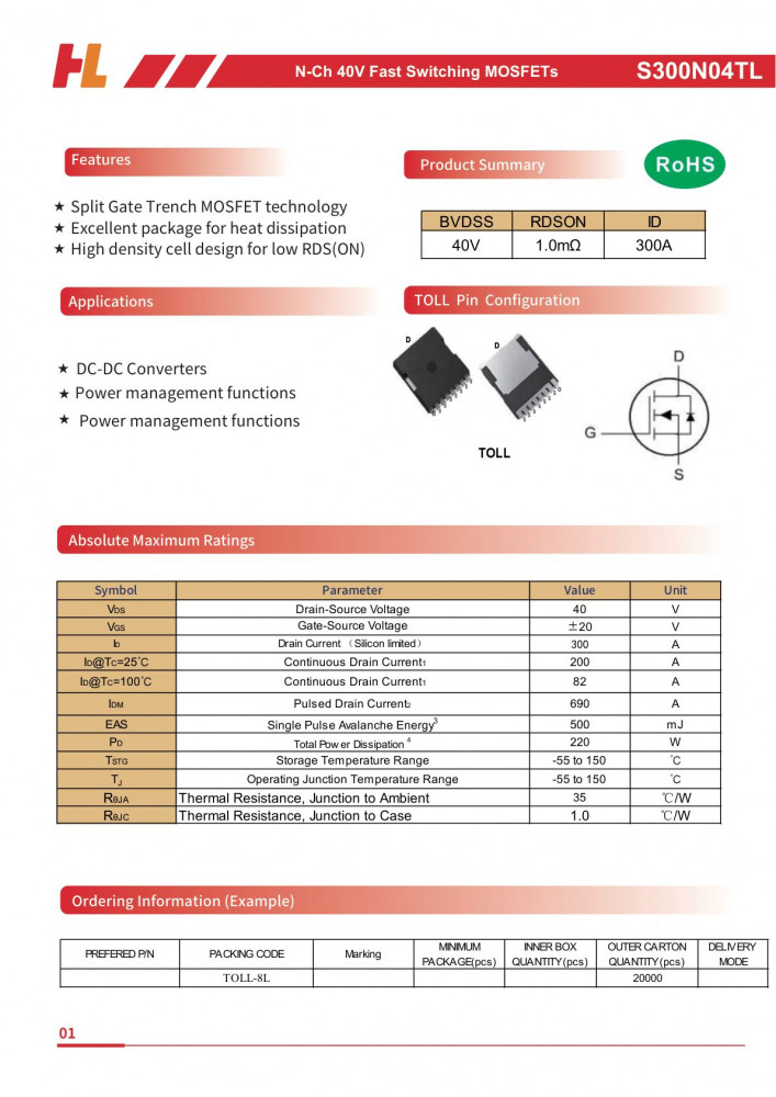 S300N04TL datasheet page 1