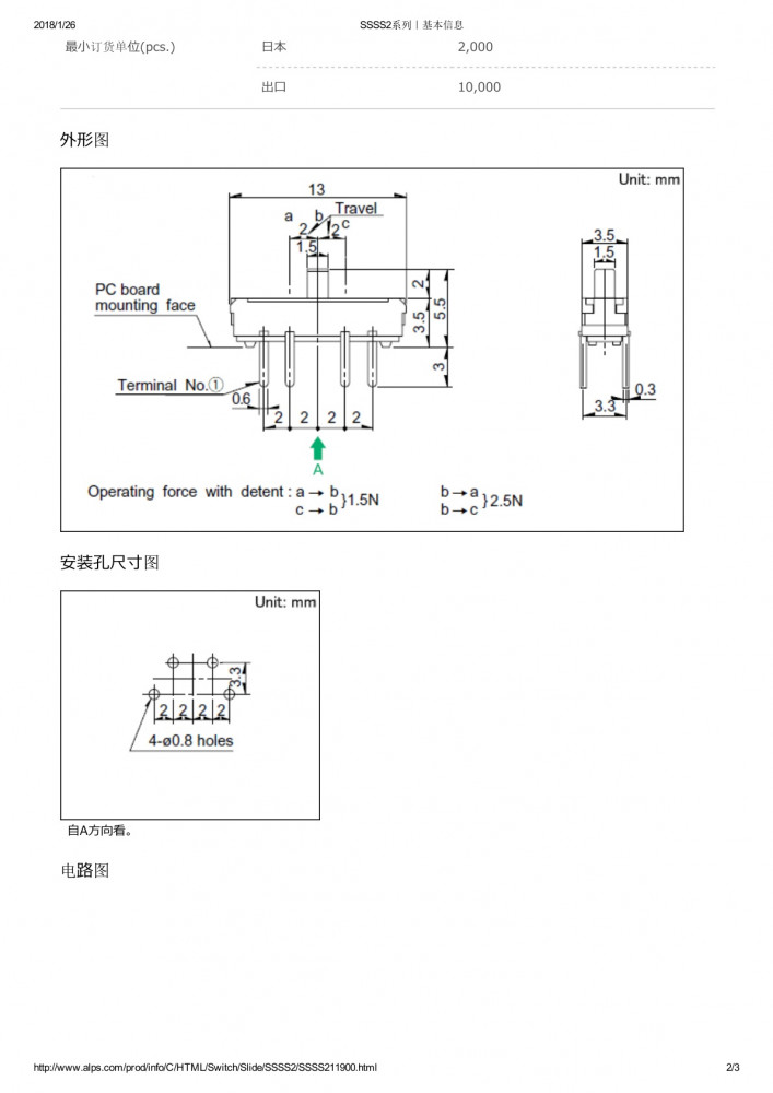 SSSS211900 product drawing page 2