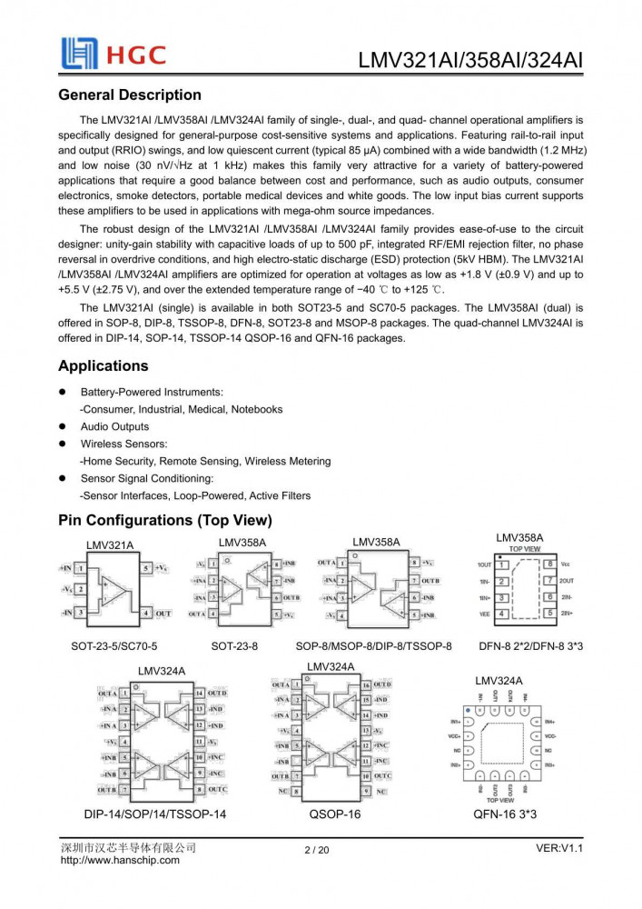 LMV324AIPWRG datasheet page 2