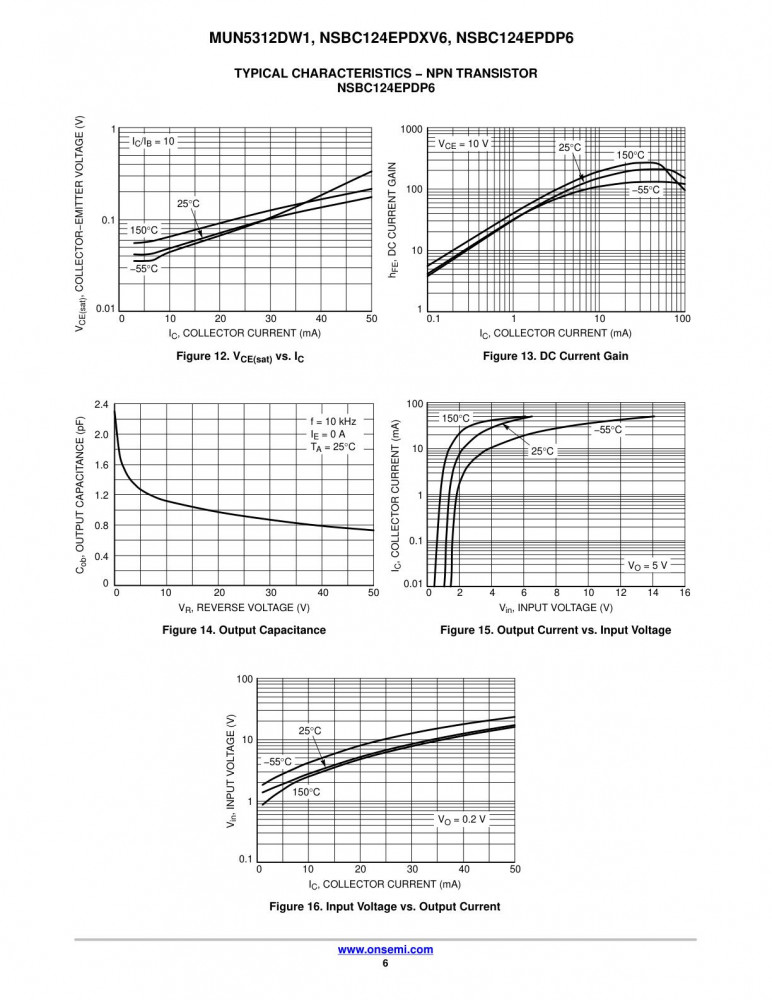 MUN5312DW1T2G datasheet page 6