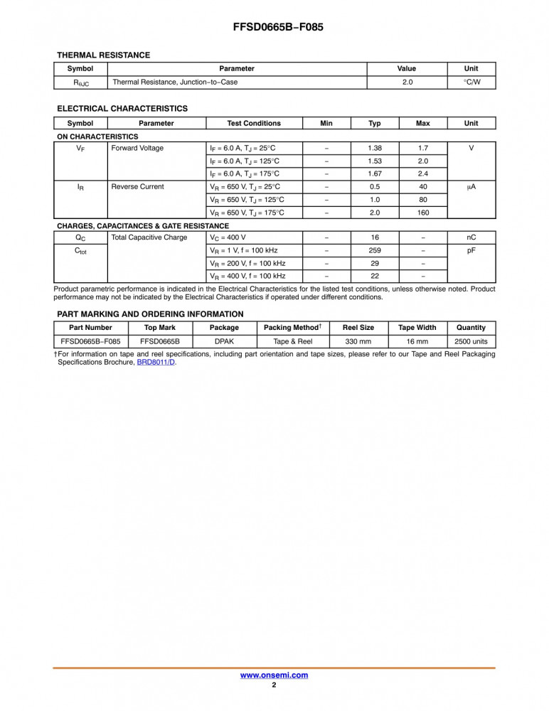 FFSD0665B-F085 technical document page 2
