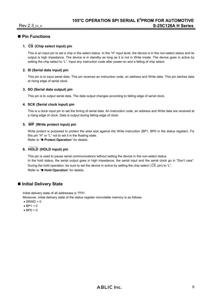 S-25C128A technical document page 9