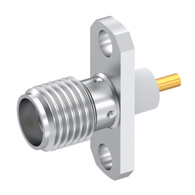 SMA / ADJUST. 2 HOLE FLANGE JACK RECEPTACLE WITH CYLINDRICAL CONTACT for sale