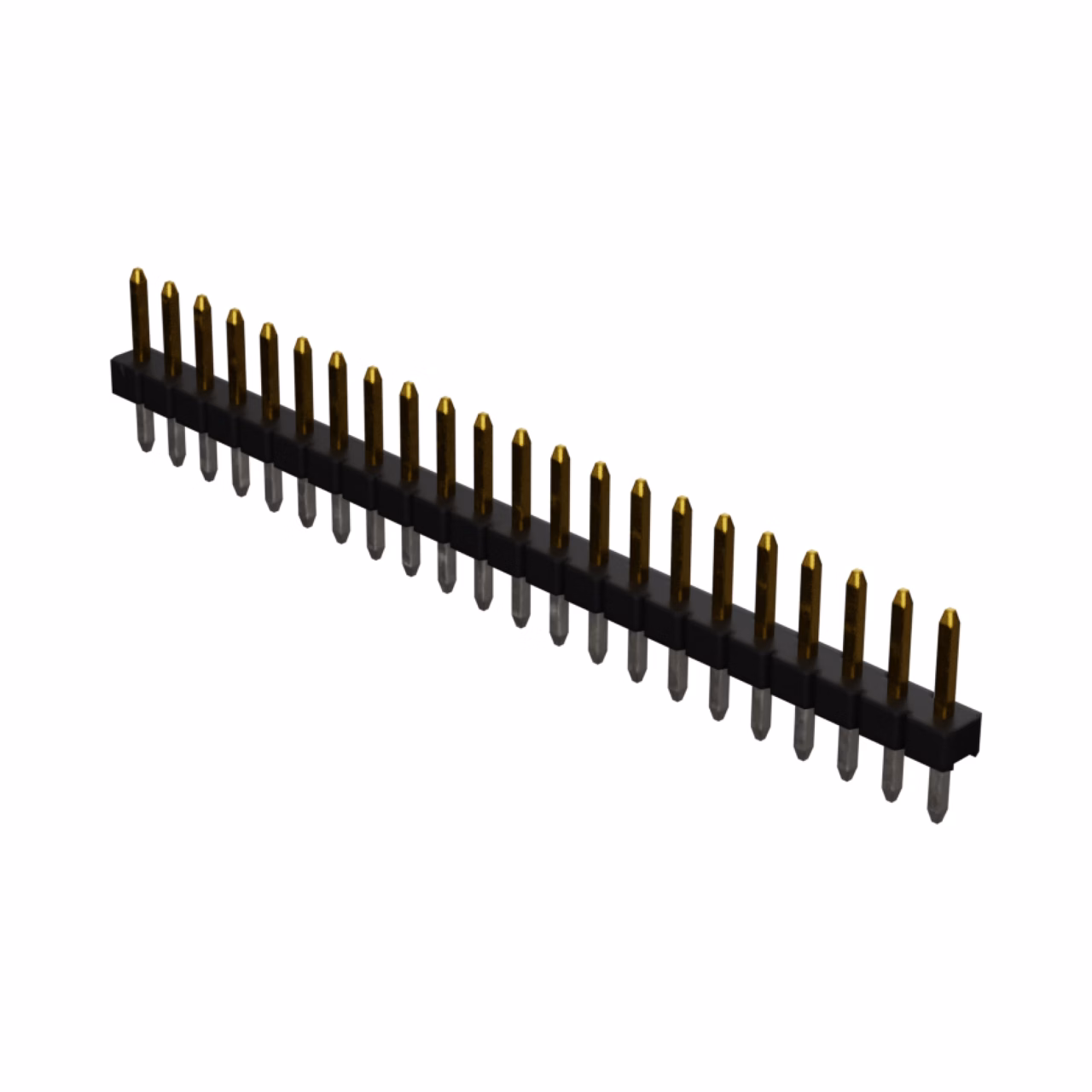 2.00mm Pitch Milli-Grid Header, Vertical, Through Hole, Breakaway, 22 Circuits, 0.50µm Gold (Au) Plating, Mating Pin Length 4.00mm, Tail Length 2.70mm, Lead-Free for sale