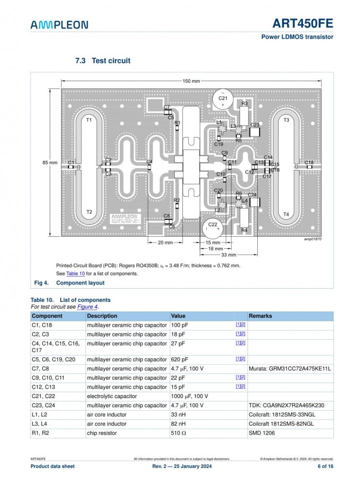 ART450FEU datasheet page 6