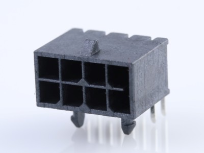 Micro-Fit+ Versa Color Right-Angle Header, Through Hole, 3.00mm Pitch, Dual Row, 6 Circuits, 1.52µm Matte Tin (Sn) Plating, Glow-Wire Capable, Yellow