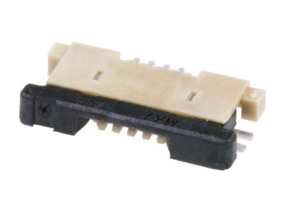 0.50mm Pitch Easy-On FFC/FPC Connector, 1.20mm Height, Right-Angle, Surface Mount, ZIF, Bottom Contact Style, 4 Circuits, Gold (Au) Plating for sale