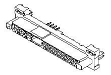 1.27mm Signal Pitch, 0.80mm SCSI Pitch, 1.27mm Power Pitch SAS-2 Receptacle, Vertical, Press fit, 3.50mm Tail Length, 29 Circuits, Lead-Free for sale