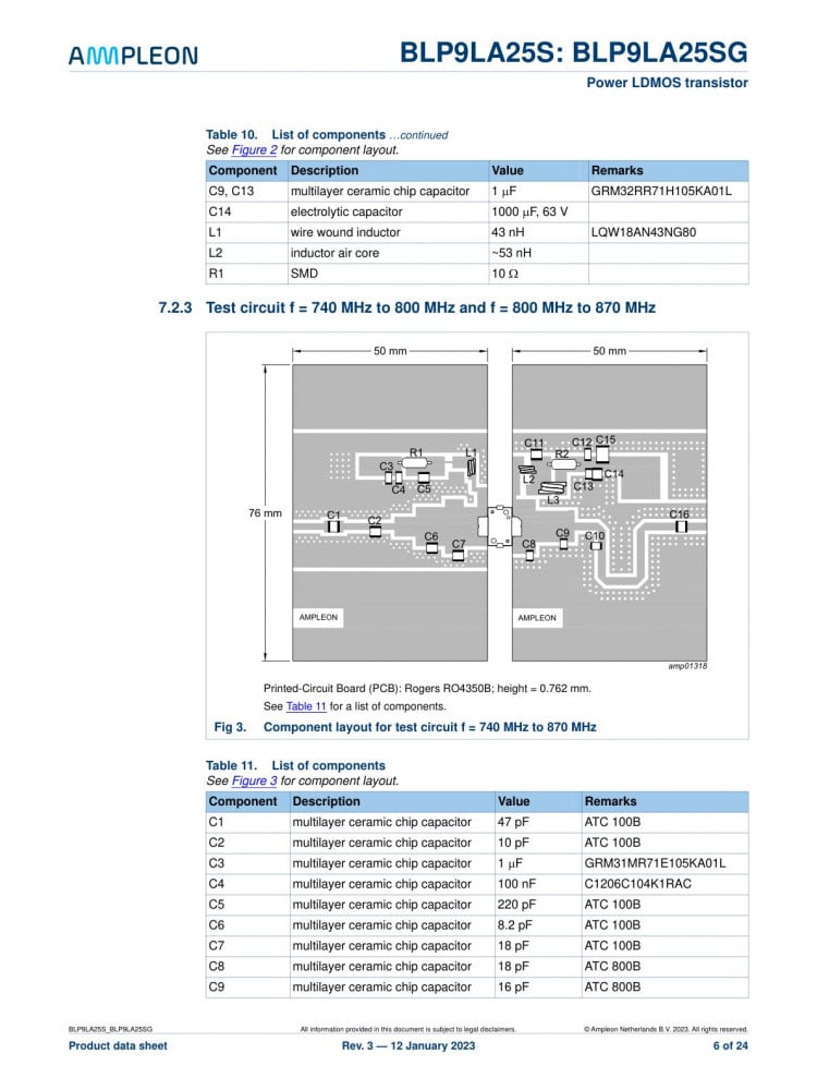 BLP9LA25SXY datasheet page 6