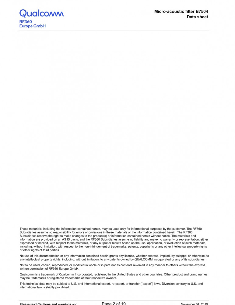 B39162B7504L210 datasheet page 2