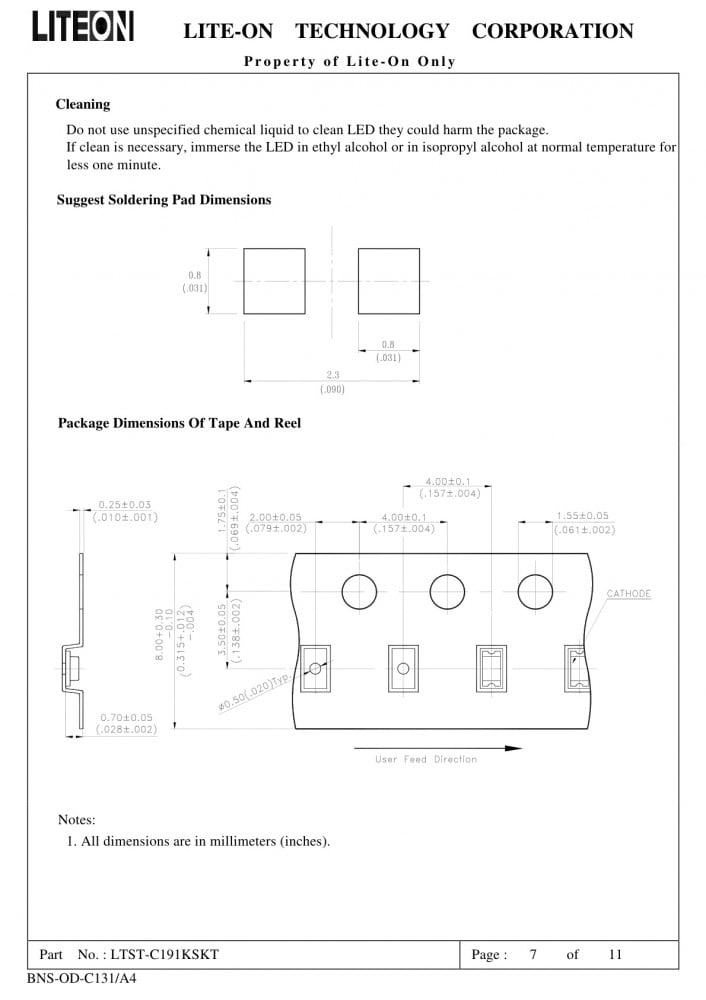 LTST-C191KSKT datasheet page 8
