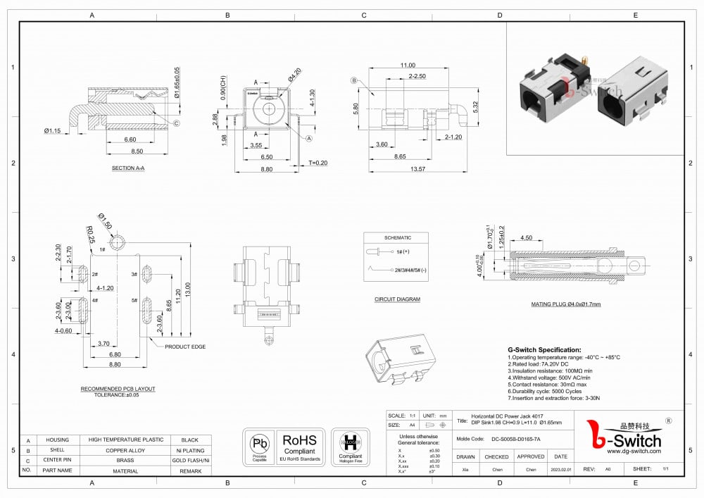 DC-S005B-D0165-7A technical document preview