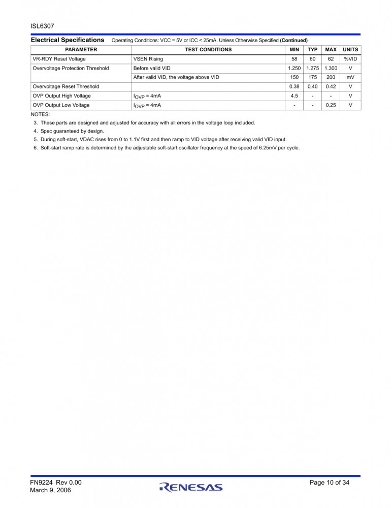 ISL6307 datasheet page 10
