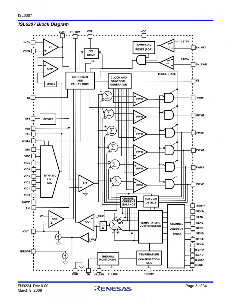 ISL6307 datasheet page 3