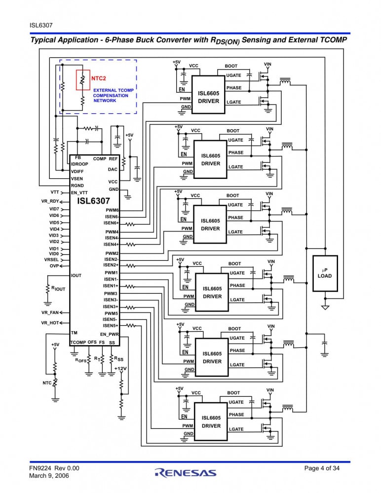 ISL6307 datasheet page 4