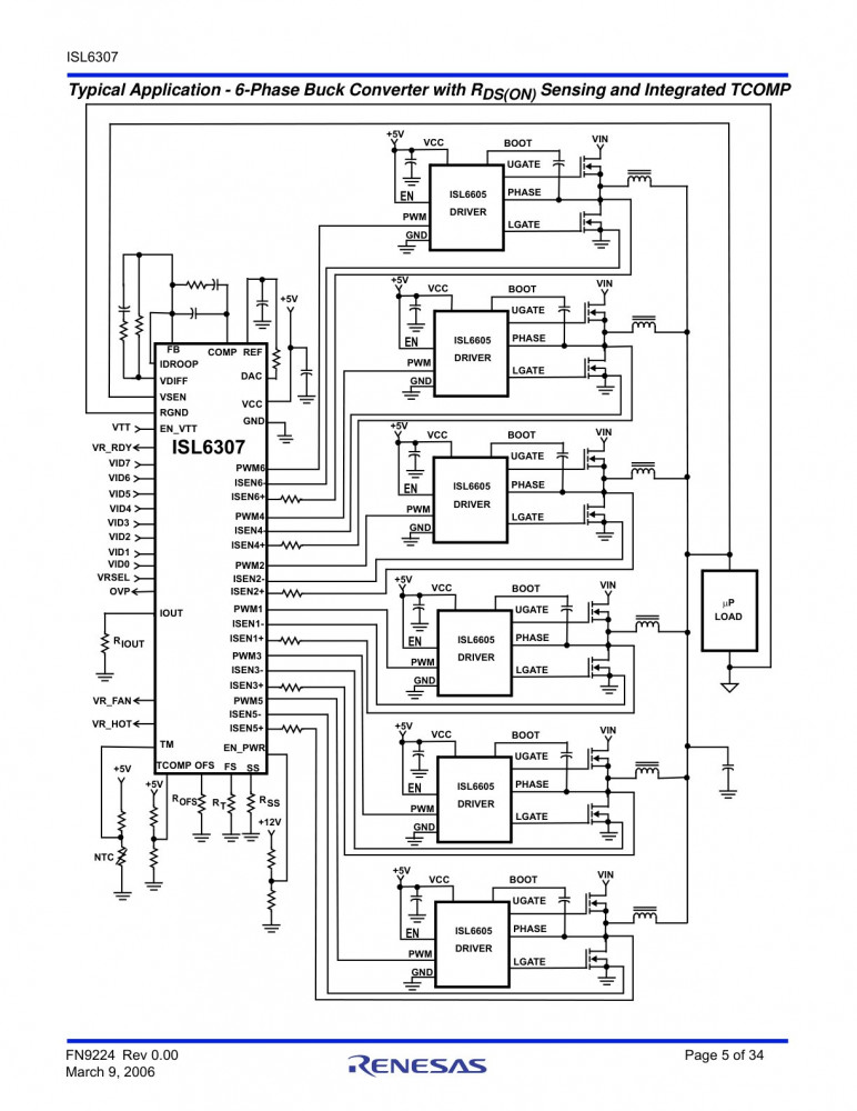 ISL6307 datasheet page 5