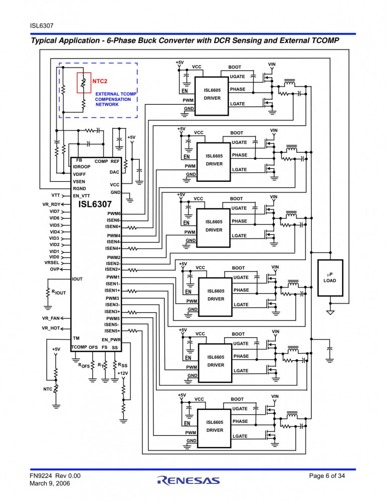 ISL6307 datasheet page 6