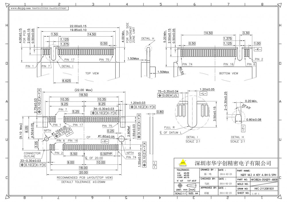 HOAUC HYCW32A-05NGFF-480B technical drawing page 3