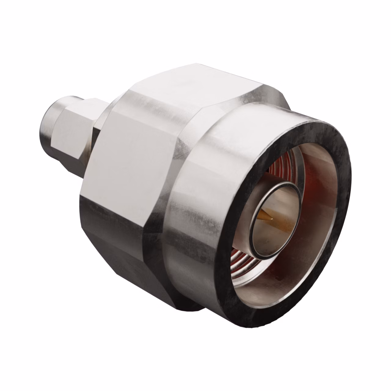 N Plug-to-SMA Plug, Between-Series Adapter, Straight, Bag, 50 Ohms for sale
