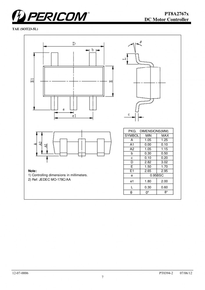 PT8A2767FWEX datasheet page 7
