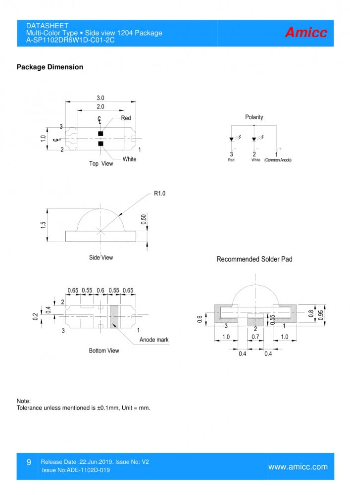 A-SP1102DR6W1D-C01-2C approval sheet page 9