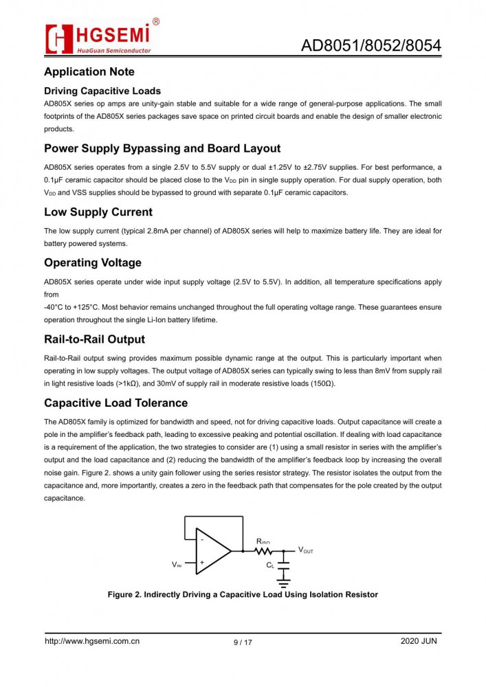 AD8052M/TR datasheet page 9