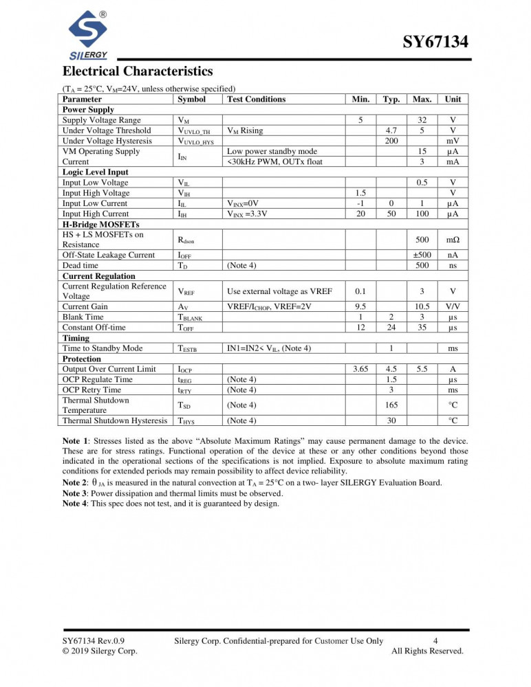 SY67134FCC datasheet page 4