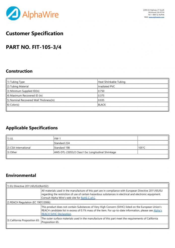 F1053/4 BK005 technical document page 1