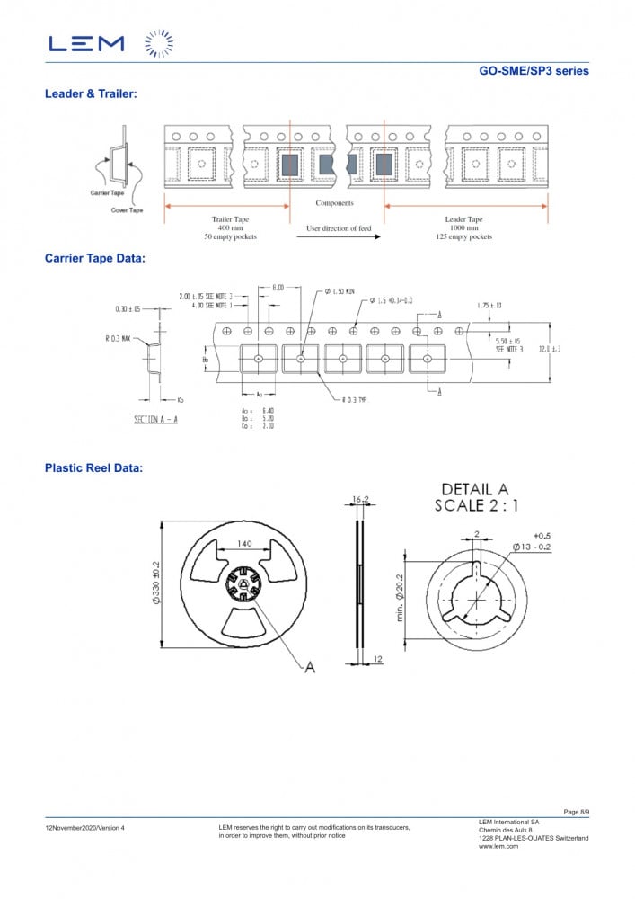 GO 20 SME/SP3 datasheet page 8