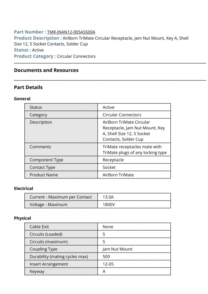 TMR-JNAN12-005ASS00A product documentation visual, page 1