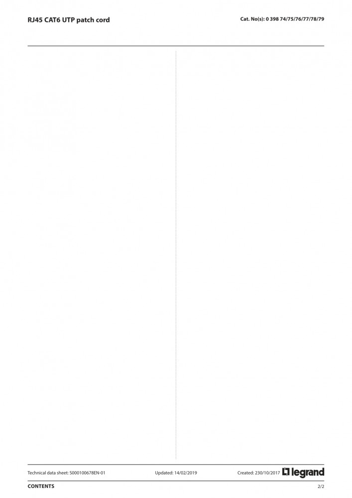 Legrand 039875 product documentation, page 2